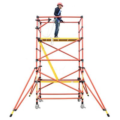 Fully Insulated Safety Insulated Platform Orange Yellow Insulated Ladder