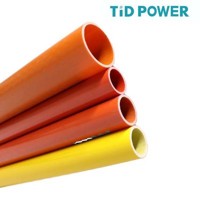 Smooth Surface Fiberglass Hollow Tube For Live Line Tools Epoxy Fiber ...