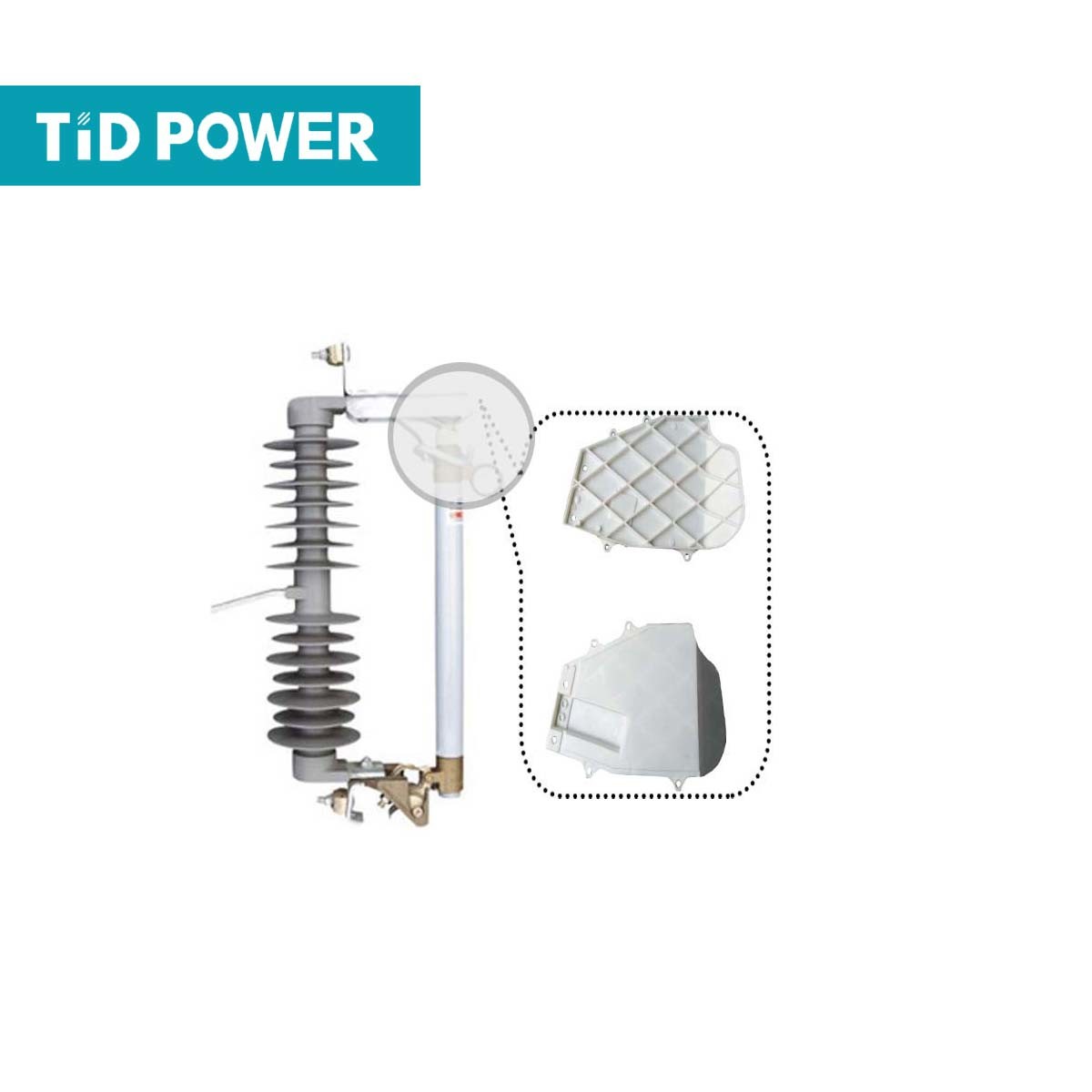 High Voltage Polymer Fuse Cut Out / 35 kV Drop Fuse Cutout