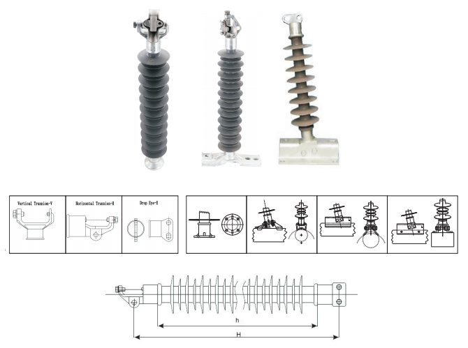 Transmission Silicone Insulators Line Post 69kv To 230 Kv