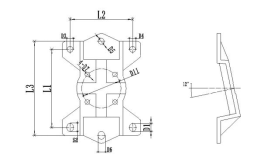 Transmission Line Gain base Fittings for Line Post Insulator