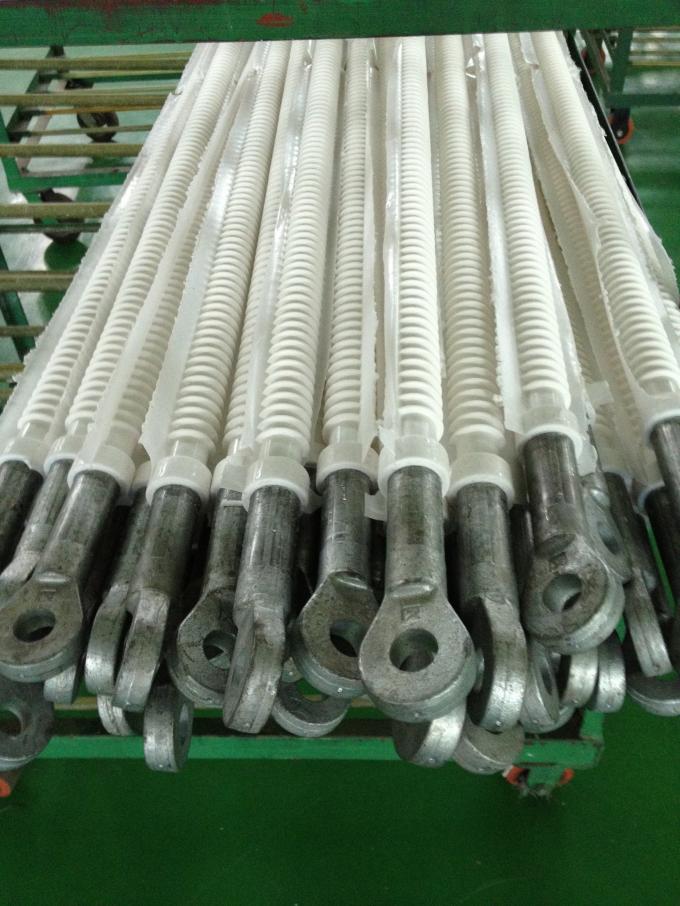 High Voltage Section Railway Insulator / 25KV Silicone Composite Insulators